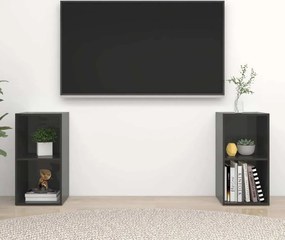 vidaXL TV skříňky 2 ks 72 x 35 x 36,5 cm dřevotříska [3079901] Barva: Betonová šedá