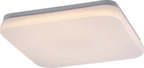 Rabalux Bílé stropní LED svítidlo Lowar hranaté 285x285mm 18W IP44 CCT 77181