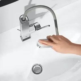 Grohe Plus - Umyvadlová baterie L s výpustí Push-Open a výsuvnou konco
