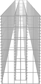 Gabionový vyvýšený záhon pozinkovaná ocel 450 x 30 x 60 cm 145646