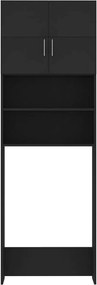 vidaXL Skříňka nad pračku 64 x 25,5 x 190 cm dřevotříska [800035] Barva: kouřový dub