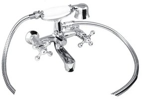Mereo Mereo, Vanová nástěnná baterie, Retro Viktorie, 150 mm, s příslušenstvím, chrom, CBL901