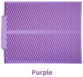 Univerzální skládací kuchyňská podložka nebo odkapávač Barva: F - fialová, Rozměr: 43x33 cm