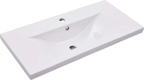 Zabudované umyvadlo 81 x 39,5 x 18,5 cm keramika bílé 145062