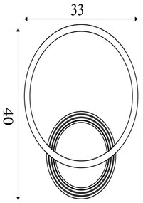Searchlight 13650BK - LED Stm stropní svítidlo CONTOUR LED/24W/230V 3000K