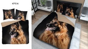 Detexpol Bavlněné ložní prádlo 220x200 Ovčí kůže černá béžová 4713 A Holland Natura 69