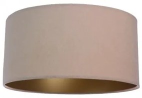 Timberlight Stojací lampa Luna béžová + zlatý vnitřek + bílé nohy
