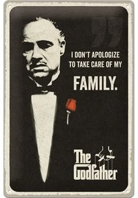 Postershop Plechová cedule: The Godfather I don't apologize - 20x30 cm