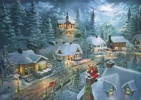 SCHMIDT Puzzle Thomas Kinkade: Santova tichá noc / 1000 dílků / od 12