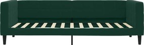 Válenda s přistýlkou tmavě zelená 90 x 200 cm samet 3196693