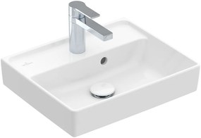 VILLEROY & BOCH Villeroy &amp; Boch COLLARO - Umyvadlo 450x370x150 mm, s přepadem, bílá Alpin CeramicPlus 433445R1