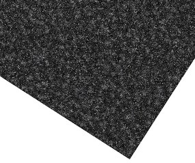 Černá kobercová vnitřní čistící zóna Valeria - 200 x 100 x 0,9 cm
