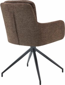 Jídelní židle Pickett látka – hnědá