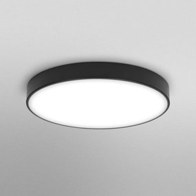 Černé LED stropní svítidlo 36 W SLIM MOIA 480 mm, teplá bílá