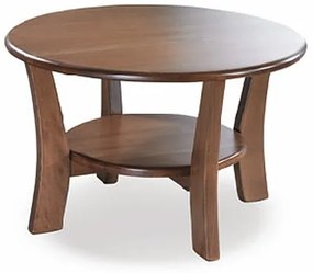 Konferenční stolek DUET průměr 80 cm, masiv buk, český výrobek