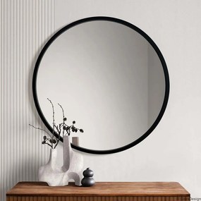 Zrcadlo Scandi Black Rozměr: Ø 100 cm