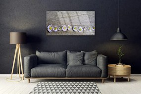 Obraz na skle Sedmikráska Rostlina Příroda 100x50 cm