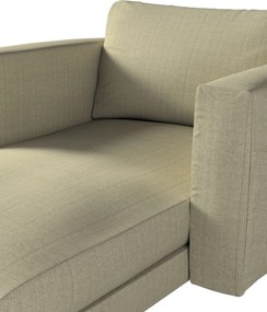 Potah na IKEA Norsborg šezlong s loketními opěrkami barva béžová látka pletený vzor