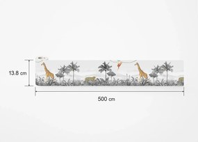 Dětská samolepící bordura na zeď Jungle | 5 m x 13.8 cm | DWBD8175