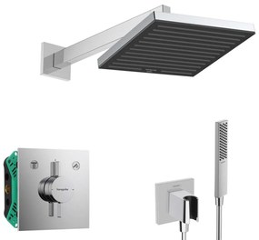 Hansgrohe - Sprchový set s baterií pod omítku, s tělesem, 26x26 cm, chrom SANI21HHH001
