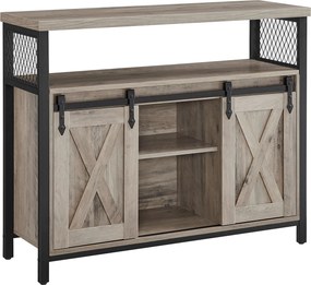 XXXLutz KOMODA, černá, šedavě hnědá, 100/80/33 cm Boxxx - Široké komody - 002543079101