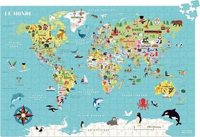 Puzzle Mapa světa 500 dílků