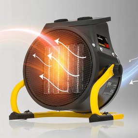 QuickWarm 2000 W – odolný elektrický ohřívač s termostatem, praktický pro domácnost i dílnu