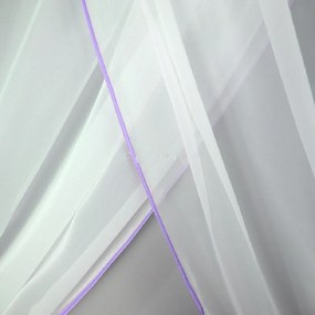 BytoTex Hotová voálová záclona  L 44 fialová 400x150 cm