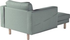 Potah na IKEA Norsborg šezlong s loketními opěrkami barva zelená látka pletený vzor