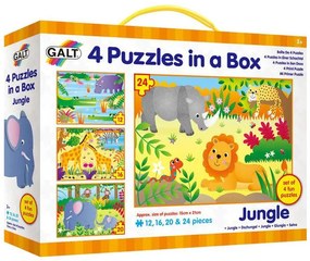 Galt 4 puzzle v krabici - Džungle