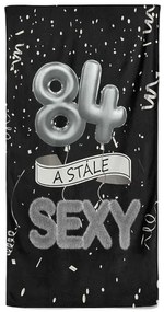 Osuška Stále sexy – černá (věk: 84, Velikost osušky: 100x170cm)