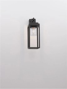 NV 9492500 Venkovní nástěnné svítidlo FIGO antracitový hliník a čirý akryl E27 1x12W 220-240V bez žárovky IP65 - NOVA LUCE