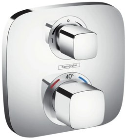 Hansgrohe Ecostat E, termostatická baterie pod omítku s uzavíracím a přepínacím ventilem, chromová, 15708000