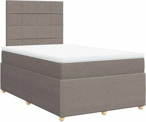 Box spring postel s matrací taupe 120x190 cm textil 3291999