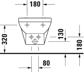 Duravit No.1 - Závěsný bidet, bílá 22791500002