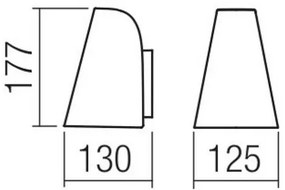 Redo 9529 - Nástěnné svítidlo ALVAR 1xGU10/35W/230V IP44