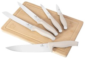 BERLINGERHAUS Sada nožů s prkénkem 6 ks Sahara Collection BH-2966