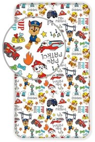 JERRY FABRICS Prostěradlo Paw Patrol PP1070 Bavlna, 90/200 cm