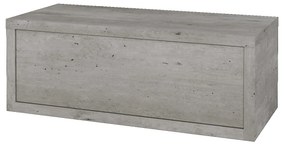 Dřevojas Koupelnová skříň STORM SZZ 100 Varianta: D16  Beton tmavý / L01 Bílá vysoký lesk