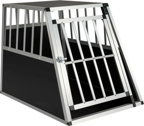 Costway Přepravní box pro psy s uzamykatelnými dveřmi a odnímatelnou přepážkou