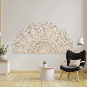 Luxusní dřevěný obraz mandaly - Elegantní nástěnná dekorace I SENTOP PR0371