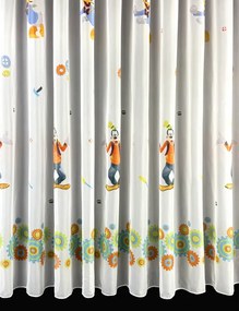Ervi dětská voálová záclona s olůvkem - Goofy 10158