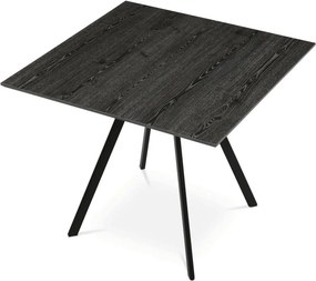 Jídelní stůl 90x90cm HT-R5190 GREY, lamino, šedý dub