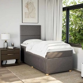 Box spring postel s matrací taupe 90x200 cm textil 3291936