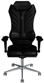 OnaDnes -20% Kulik System Černá koženková kancelářská židle Monarch