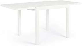 BIZZOTTO Rozkládací zahradní stůl PELAGIUS 83x80 cm bílý