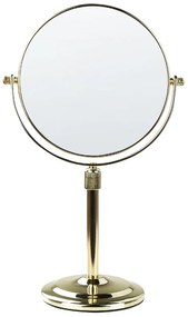 Kosmetické zrcadlo ø 20 cm zlaté AVEYRON Beliani