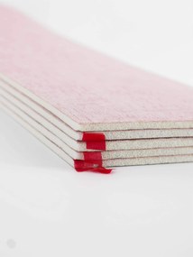 Sinsay - Nástěnné samolepky ve tvaru panelů – sada 5 ks - pastelová růžová