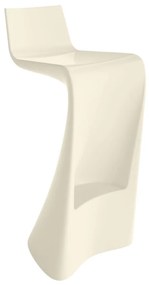 OnaDnes -20% VONDOM Světle béžová plastová barová židle WING 72 cm