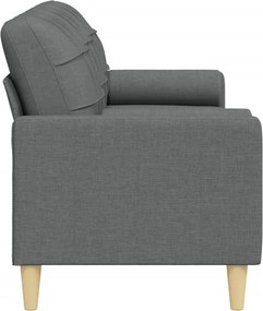 3místná pohovka s polštáři tmavě šedá 210 cm textil 3278202